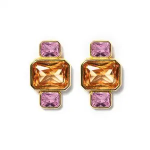 KYBELE STUDIO Luma Earrings In Apricot Yellow