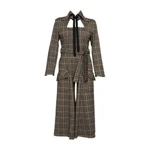 ARTISTA Neutrals Checkered Hazel Myday Jumpsuit - Brown