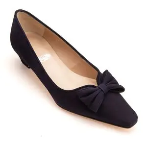 FRANCHETTI BOND Giada Navy Suede Heel