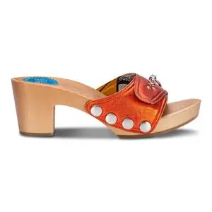Nique Forde Paprika Hot Georgie Sandals - Orange
