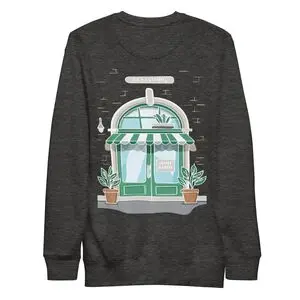 ANCHOR & CREW Anchor & Crew Embroidered Cotton Blend Sweatshirt Black/grey