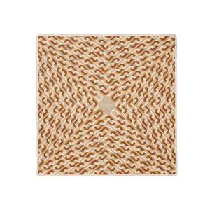 LE PARMENTIER Neutrals Chain Motif Silk Square Scarf - Beige