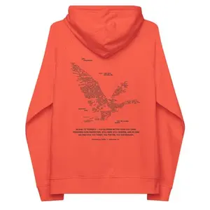 ANCHOR & CREW You Are Enough" Organic Cotton Hoodie - Orange
