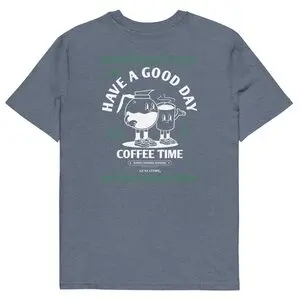 ANCHOR & CREW X Gustatory Organic Cotton Embroidered T-shirt - Blue