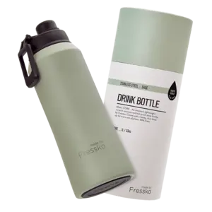 Fressko Core 1l/34oz Drink Bottle Sage - Green
