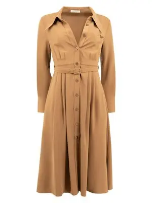 ANA MALIK LLC Ana Malik Knee Length Dress - Brown