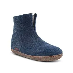 BETTERFELT High Boot Navy With Suede Sole - Blue