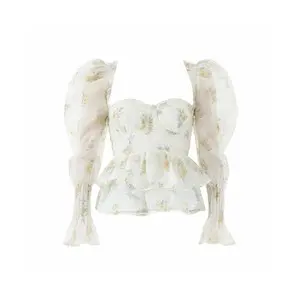 WE ARE KINDRED Cynthia Silk Long Sleeve Top - White