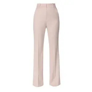 AGGI BY HALEWSKI Neutrals Kyle Pearl Ivory High Waisted Trousers Long - White