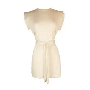 JENNAFER GRACE Almond Tunic With Tie - Grey