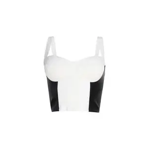 CIRCULAR PATH White / Black Moto Tank White-black - White/black