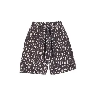 MYSIMPLICATED Neutrals Bermuda Shorts Numbers Design Recycled Fabric W - Brown