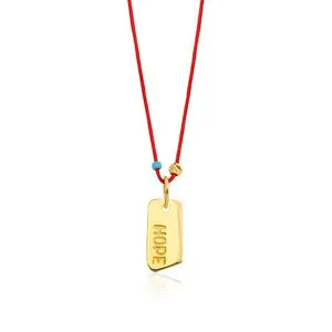 THE PHEIA Red String Hope Necklace - Gold