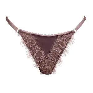 NOBLESSE OBLIGE Mink Luna String - Brown