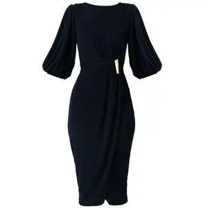 SACHA DRAKE Nicole Dress In Navy - Blue