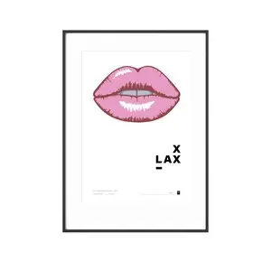 Curiosity Snug Lip Lines Series X Lax Print - Pink