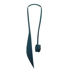 JULIA ALLERT Versatile Transformable Handmade Tie-belt Dark Teal - Green