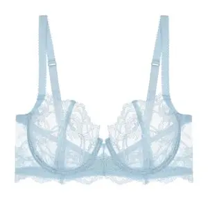 JOURNELLE Anais Low Balconette Bra Chambray - Blue