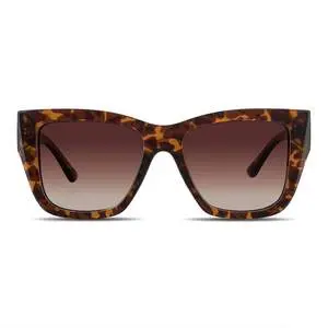 VELVET EYEWEAR Square Sunglass Style Marsha Tortoise - Brown