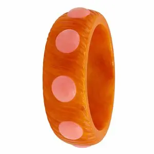 MICHAEL NASH JEWELRY Michelle Amber And Light Rose Bangle - Orange