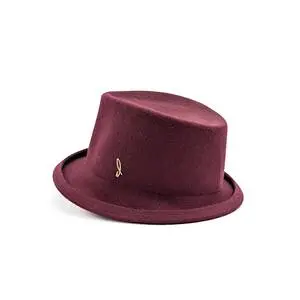 DORIA 1905 Negroamaro Wool Felt Hat - Red