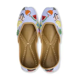PODE Aperol Travel Handmade Leather Shoes - Blue