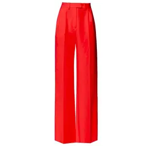 ANGELIKA JOZEFCZYK Sanremo High-waisted Wide-leg Trousers - Red