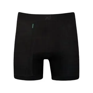 ZD ZERO DEFECTS Helios Fly Front Boxer Egyptian Cotton Superior Quality Premium Comfort Color - Black