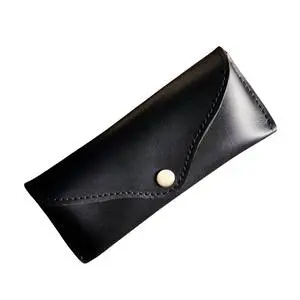 VIDA VIDA Full Grain Leather Glasses Case - Black