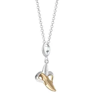 LILY CHARMED Gold / Silver Sterling Silver Banana Charm Necklace - Gold/silver