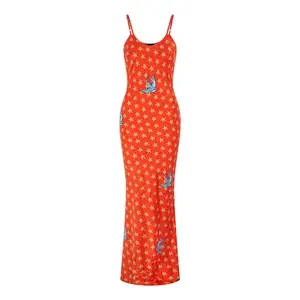 JESSICA RUSSELL FLINT Maxi Slip Dress The Stars - Red