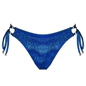 ENEZ SWIM Eden Scrunch Bottom Sapphire Glitter - Blue