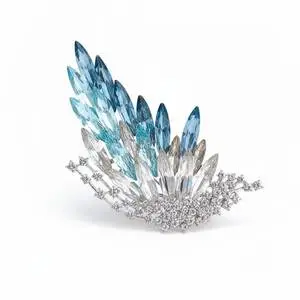 ANGEL BAROCCO Gradient Butterfly Brooch - Blue