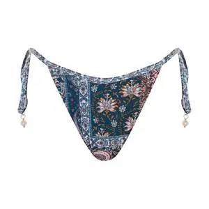 IVY SWIMWEAR Ellie In Navy Mosaic Print Bottom - Blue