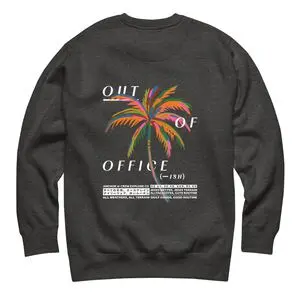 ANCHOR & CREW Heather Out Of Office Passenger Organic Cotton Sweatshirt - Black