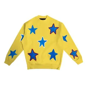 QUILLATTIRE Star Sweatshirt & Orange - Yellow