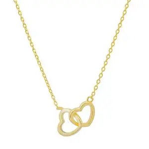 KYLIE HARPER Interlocking Love' Hearts Necklace - Gold