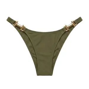 ACQUA PURA Bikini Bottom With Gold Buckles