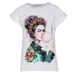 THE EXTREME COLLECTION Short Sleeve Printed T-shirt - White