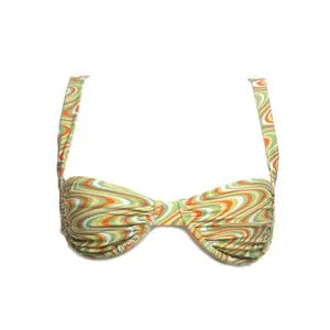 PATTI JANE SWIM Stevie's Groovy Underwire Bikini Top - Green