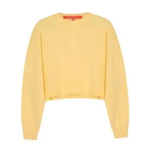 YORSTRULY Cropped Sweatshirt Butter - Yellow
