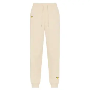 INGMARSON Neutrals Bee Embroidered Organic Cotton Joggers