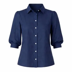 FRANCHETTI BOND Luciella Classic Shirt In Navy - Blue