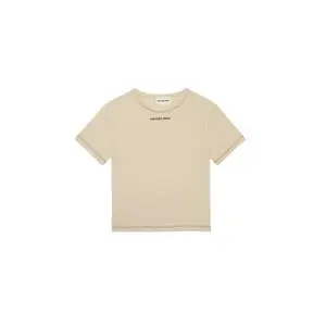Carmen Says Neutrals Volley Cream Crop Top - White