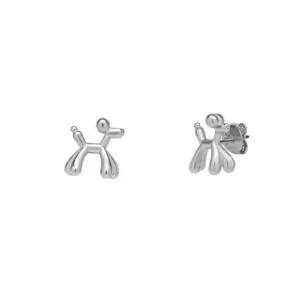 SPERO LONDON Balloon Dog Poodle Stud Earring Sterling - Silver