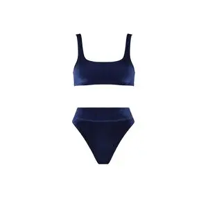 AGUACLARA Dynastie Bandeau Top High Rise Bottom - Blue