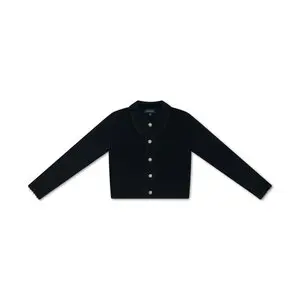 ROCH PEREL Lace Trimmed Collar Cardigan - Black