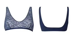 BOTT LINGERIE Soft Lace Bralette Night - Blue