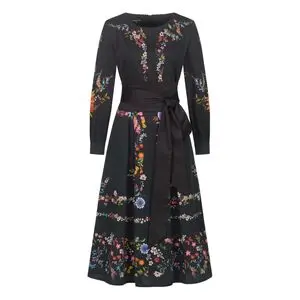 MARIANNA DÉRI Printed Long Sleeve Dress