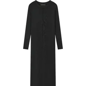 RAVE ON TREND Knitted Maxi Dress - Black
